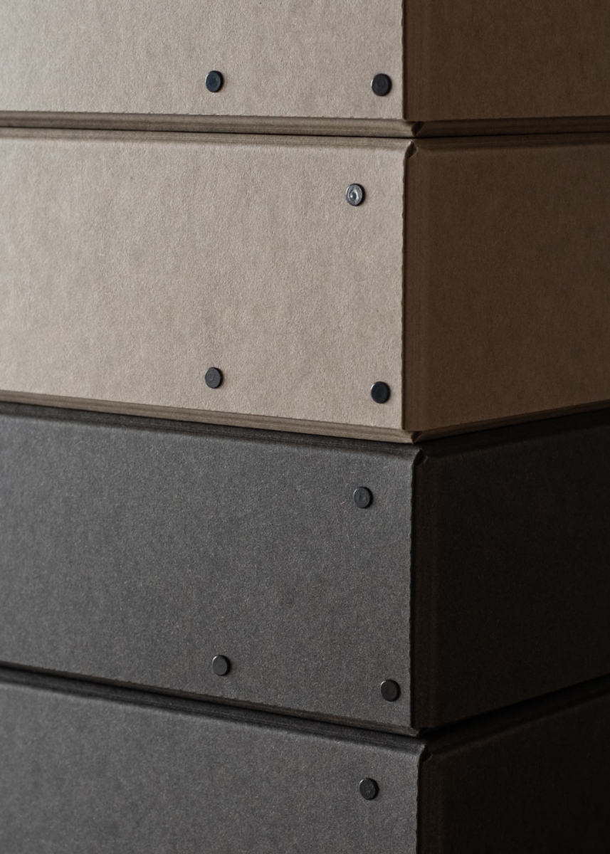 Archival storage box “Rivet Box” - Kraft | FROME（フローム）