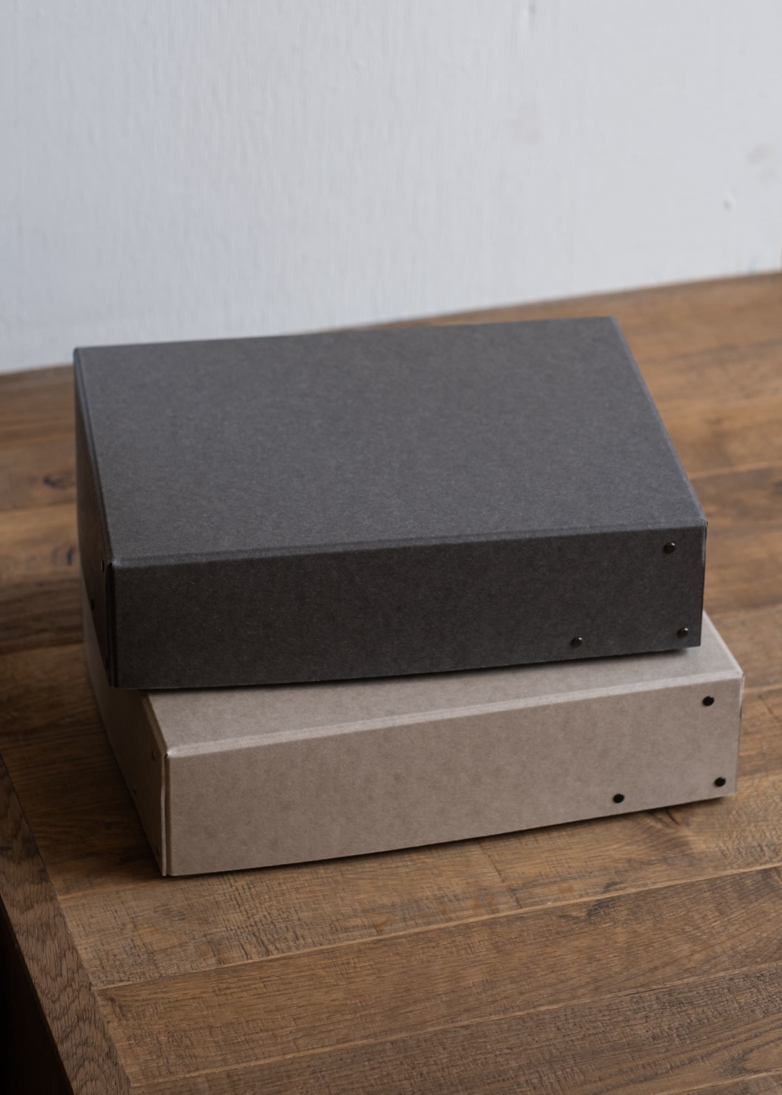 Archival storage box “Rivet Box” - Kraft | FROME（フローム）