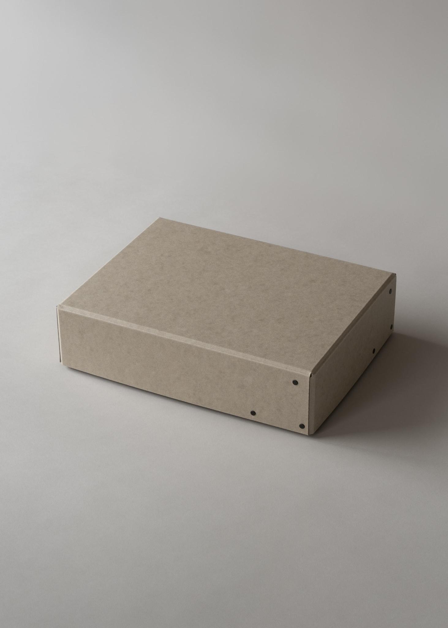 Archival storage box “Rivet Box” - Kraft | FROME（フローム）