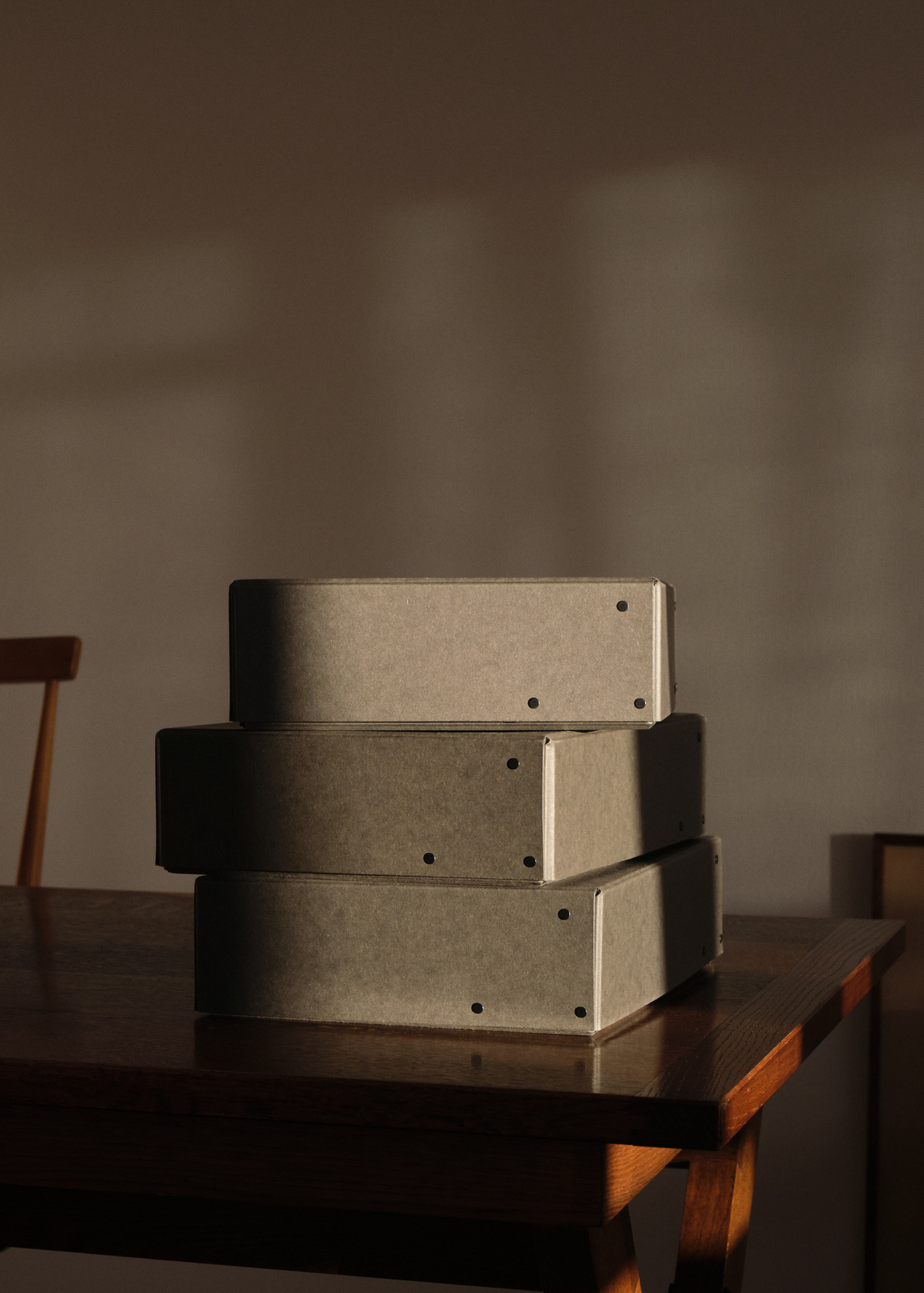 Archival storage box “Rivet Box” - Kraft | FROME（フローム）